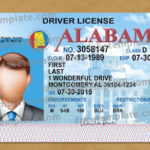 Alabama Drivers License Template V2 - Fake Alabama Drivers License