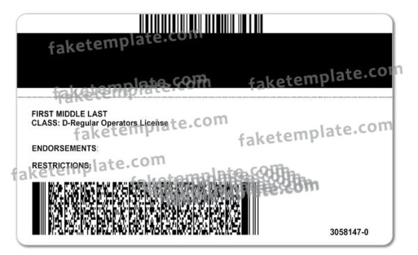 Alabama Drivers License Template V2 - Fake Alabama Drivers License