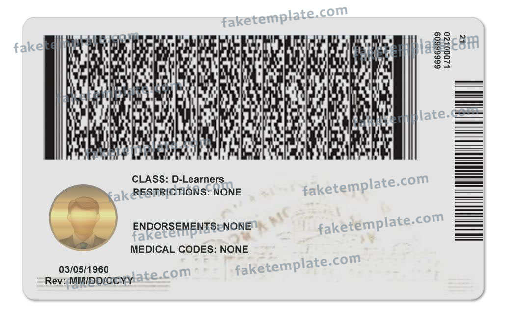 Arkansas Drivers License Template V2 New - Fake Template