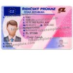Czech Republic Driver License Template - Fake Template