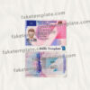 Czech Republic Driver License Template - Fake Template