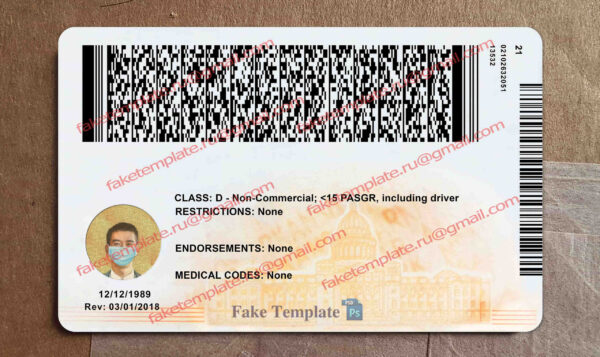 Arkansas Drivers License Template V2 New - Fake Template