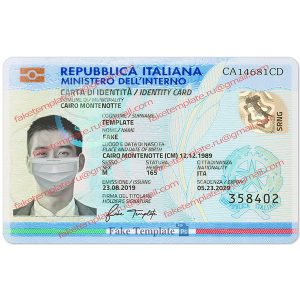 Italy ID Card Template Psd - Fake Italian ID Card