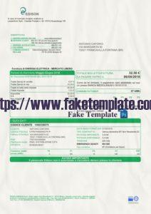 Italy Utility Bill Psd Template : Italy Proof of address Psd Template V2