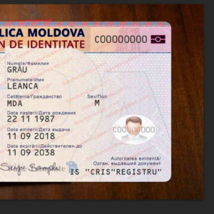 Moldova ID Card Template Psd - Moldovan ID Card - Fake Template