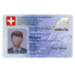 Switzerland ID Card Template Psd - Swiss ID Card Template