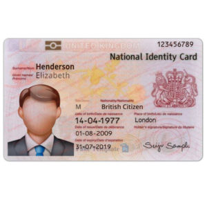 UK ID Card Template Psd - Fake UK ID Card - High quality