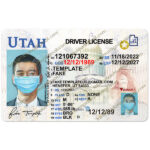 Utah Drivers License Template New V2 - Fake Template - High quality