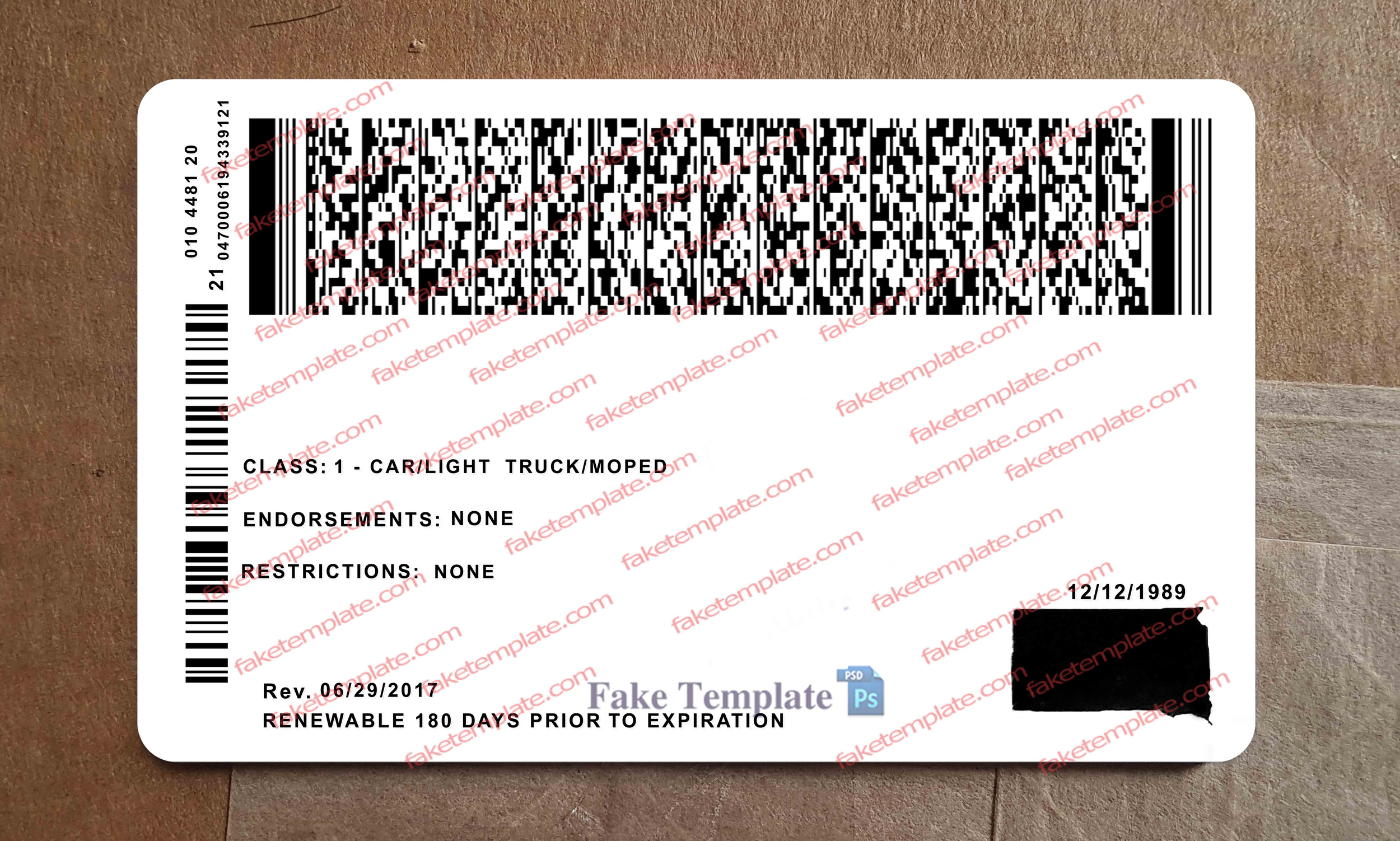 South Dakota Drivers License Template New - Fake Template