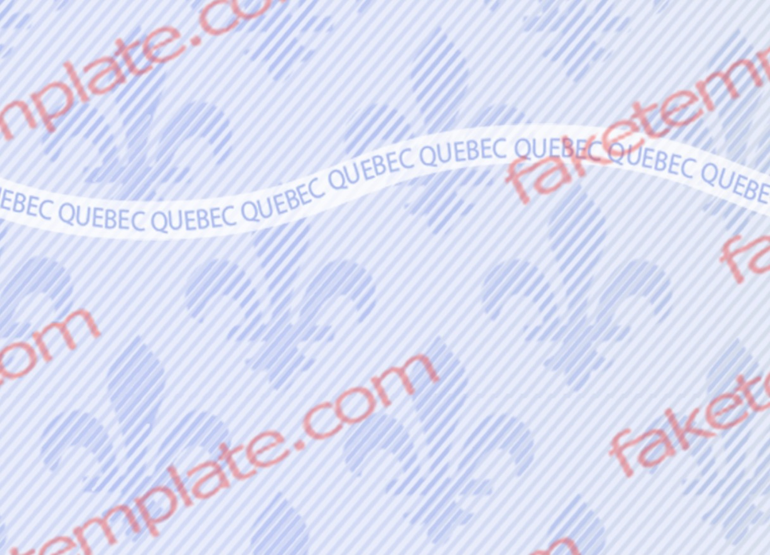 Quebec Drivers License Template New - Fake Template