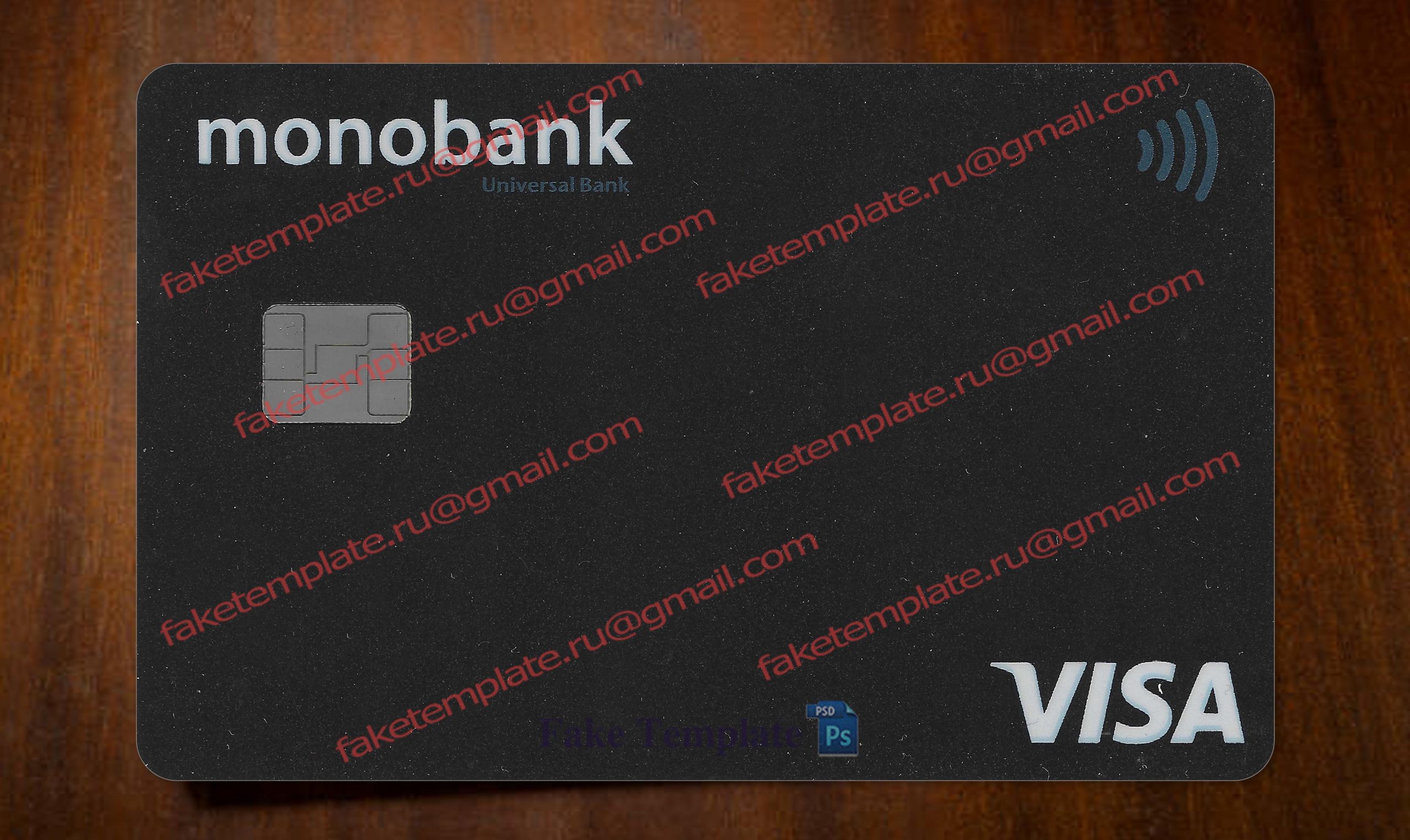 Monobank Credit Card Template - Fake Monobank Credit Card