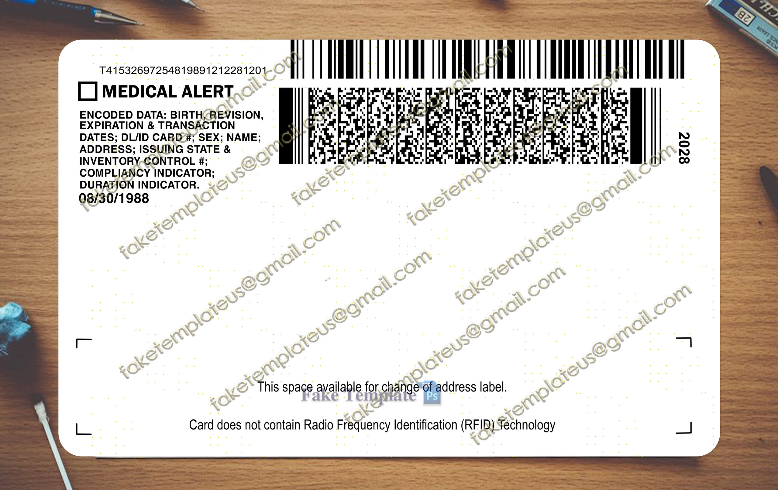 Michigan Drivers License Template New V2 1200 DPI