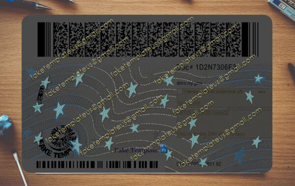 New York Drivers License Template New 2400 DPI V3 2024